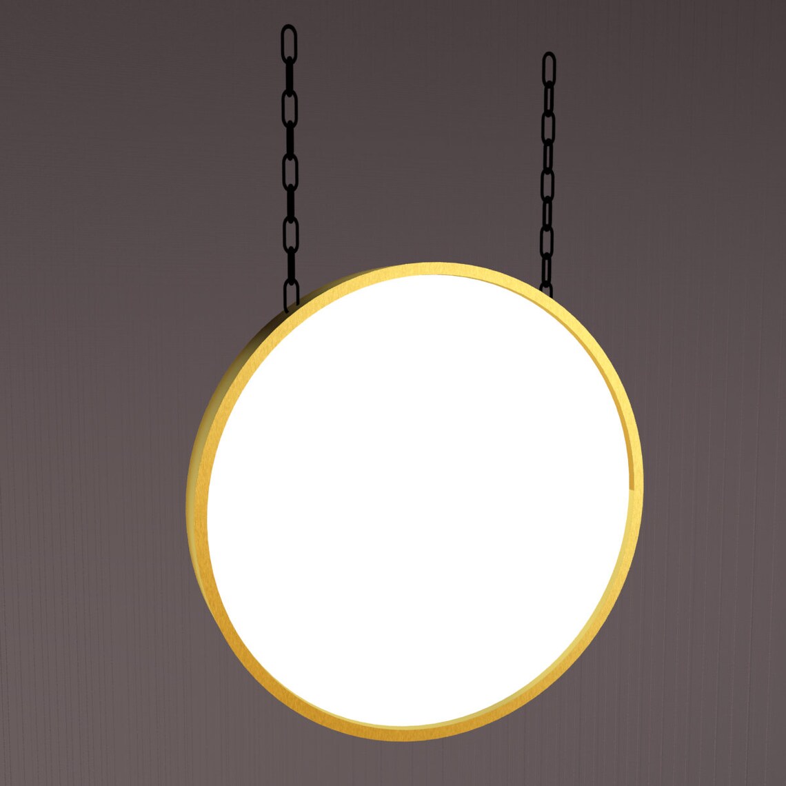 Ceiling Hanging Round Light Box Pendant Light Box Sign - Etsy