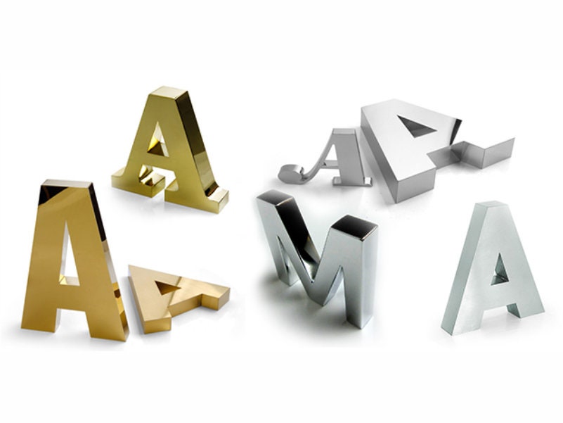 Metal Signage Custom Logo Stainless Steel Laser Cut Signboard Custom ...