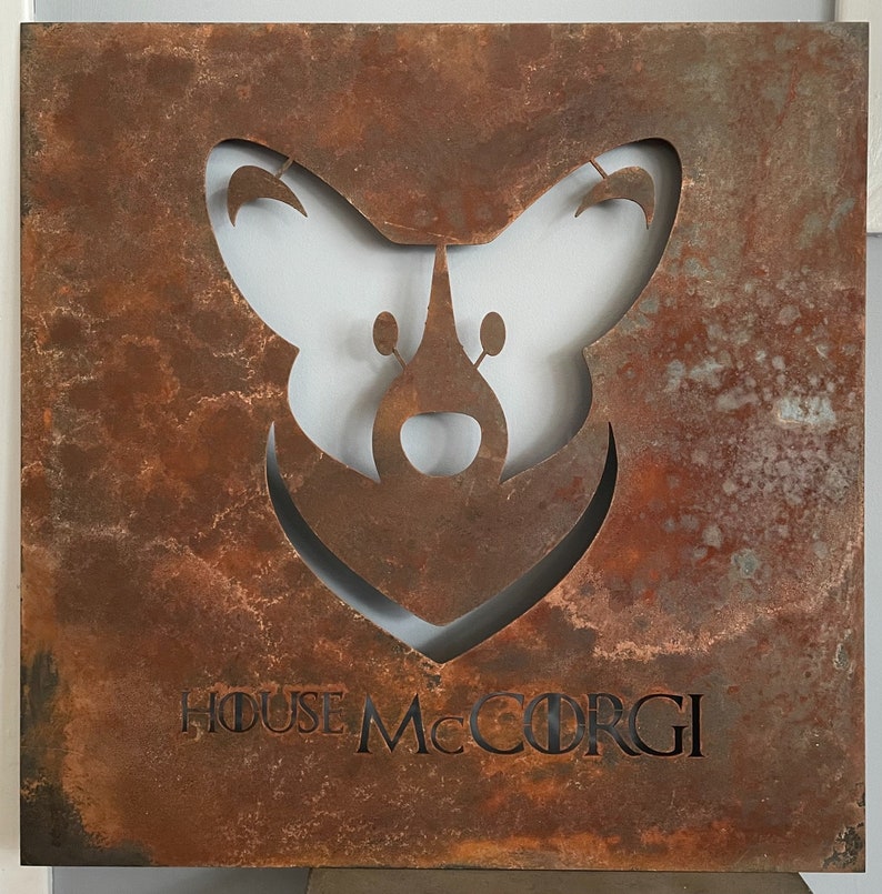 Rusted Steel Custom Made Laser Cut House Signs Made to Order - Etsy