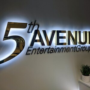Lobby Sign, Backlit Signage, Office Sign, Metal Signs, Custom 3d Logo ...