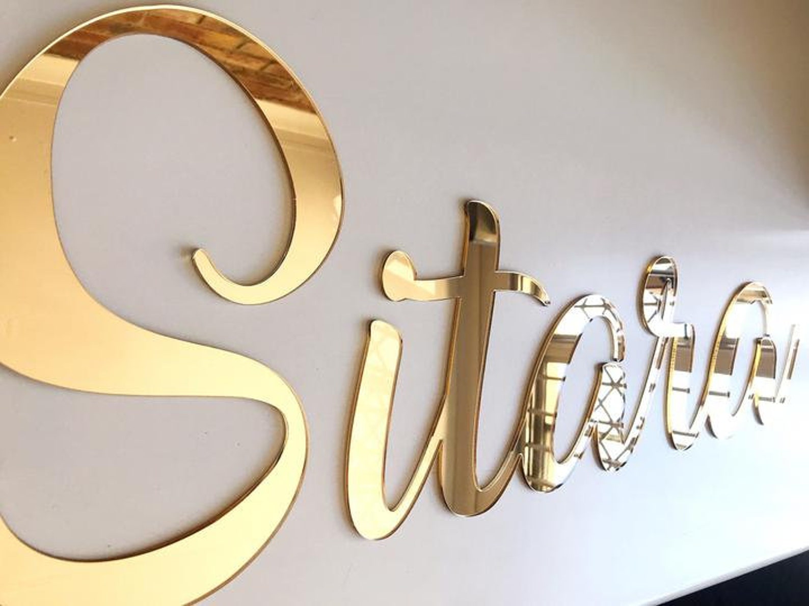 Custom Sign Personalized Sign Gold Sign Boutique Sign - Etsy