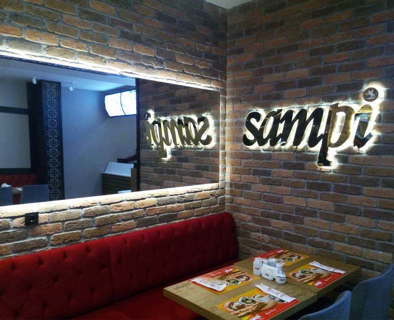 Letrero retroiluminado 3d señalización led 3D logotipo - Etsy España