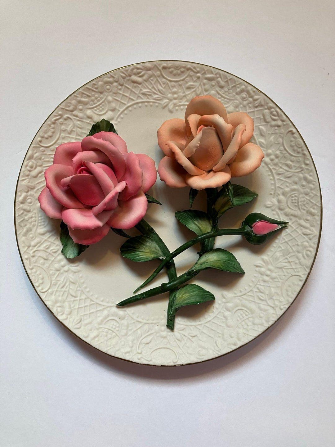 The Roses of Capodimonte Art Plate Limited Edition Signed Numbered ...