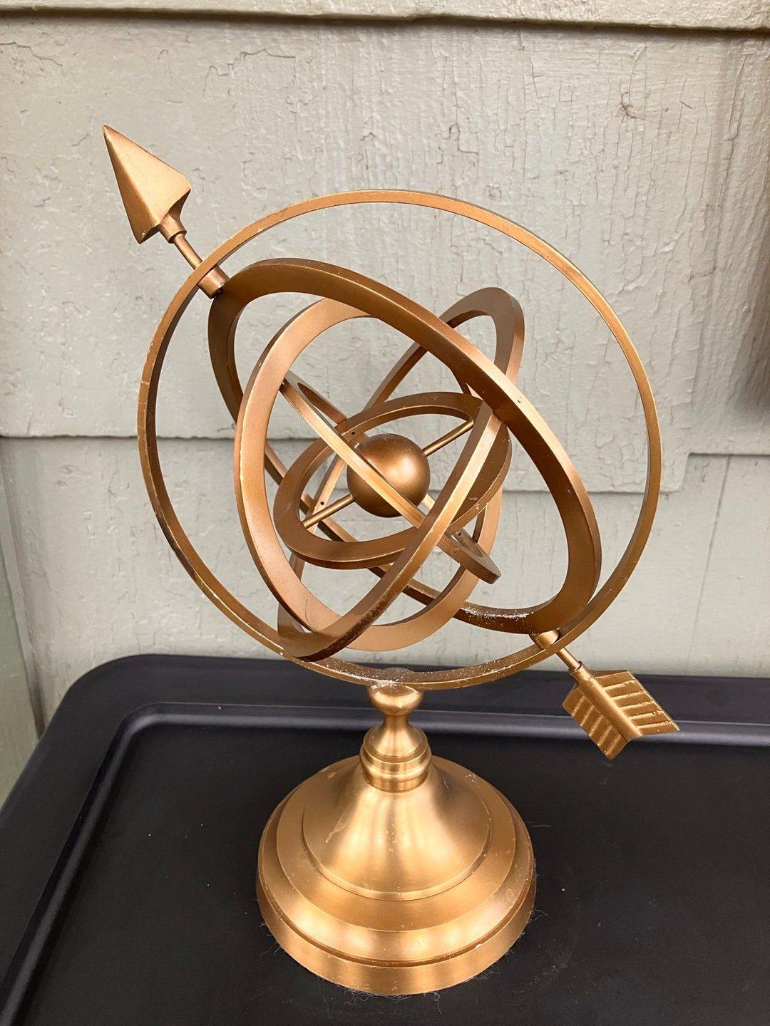 Solid Brass Globe Armillary Sphere Astrolabe Nautical Decor Stars Moons ...