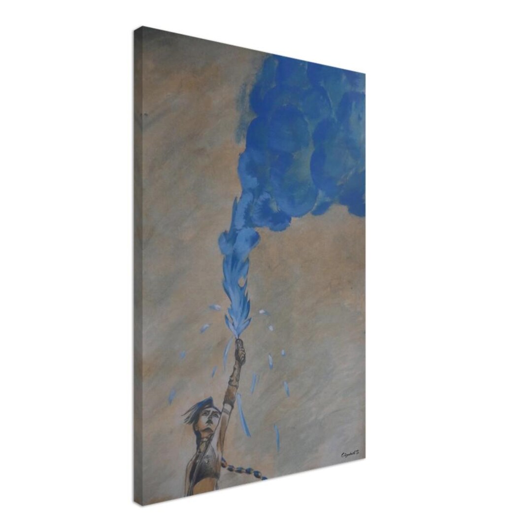 Jinx Arcane Lighting the Flare Painting on Canvas - Etsy