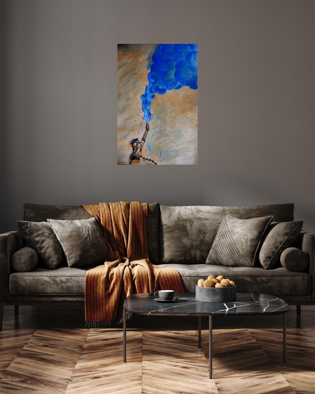 Jinx Arcane Lighting the Flare Painting on Canvas - Etsy