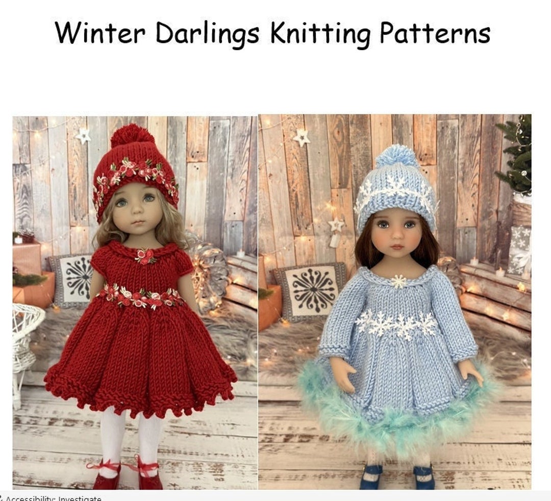 Winter Darlings Knitting Patterns - Etsy