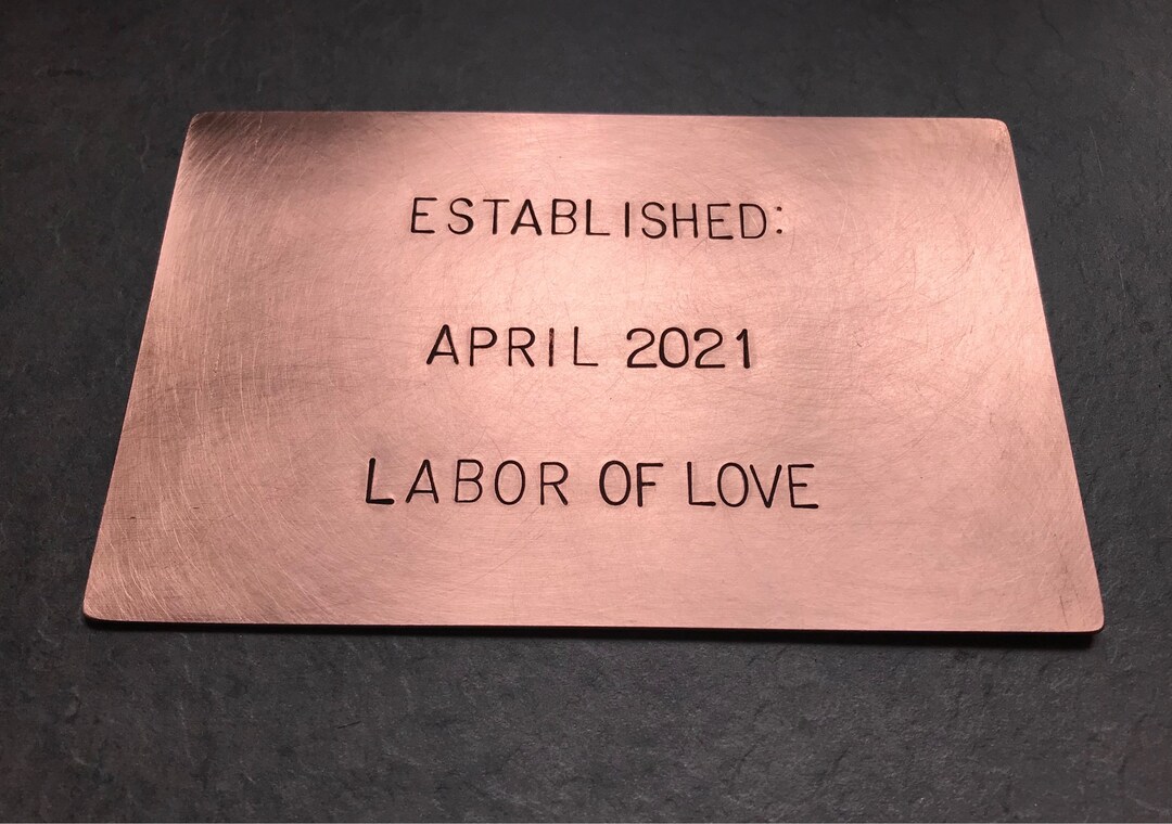 Old Copper House Sign, Gift for Home, Memorial Plaque, Personalized ...