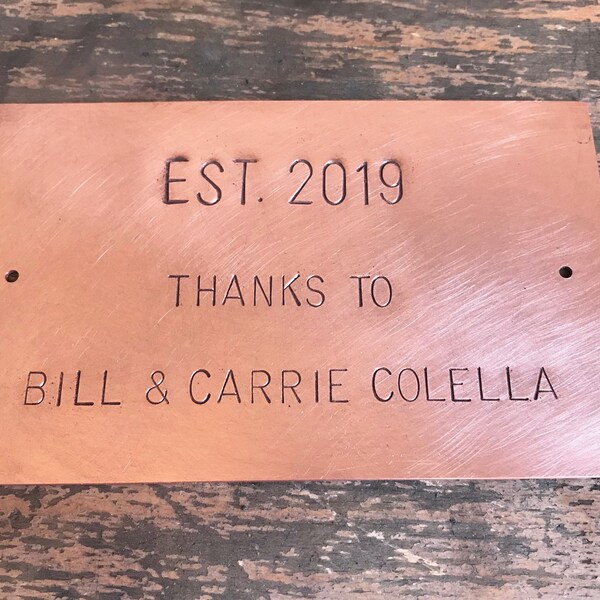 Copper Plaque - Etsy