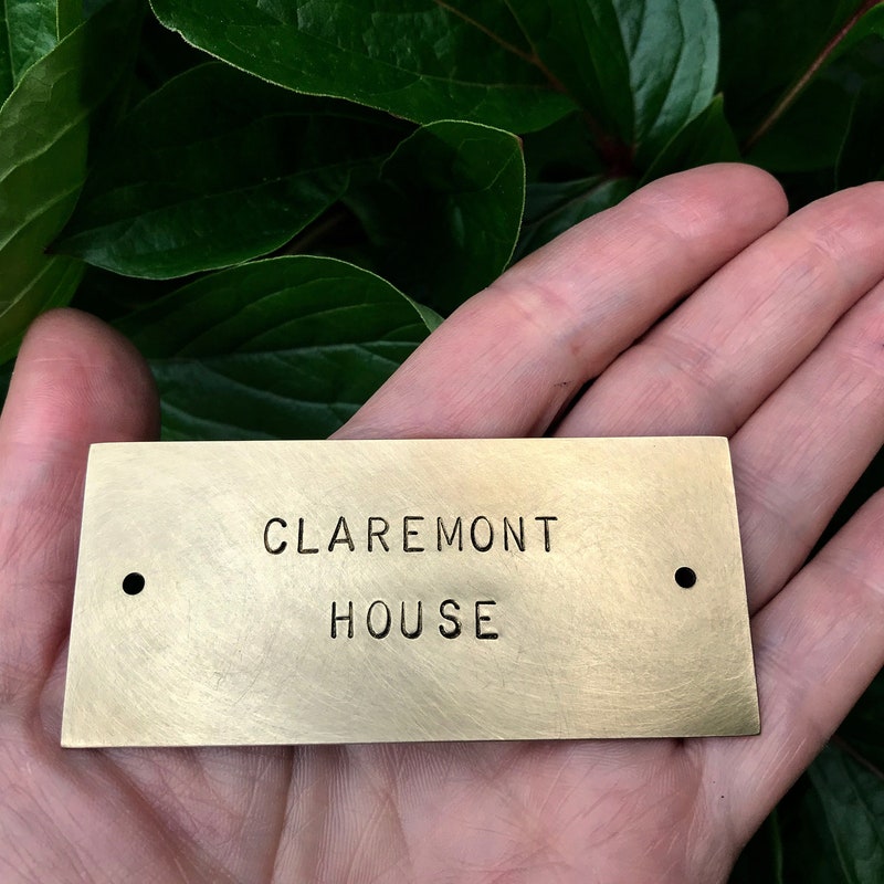 Thick Brass Nameplated - Etsy