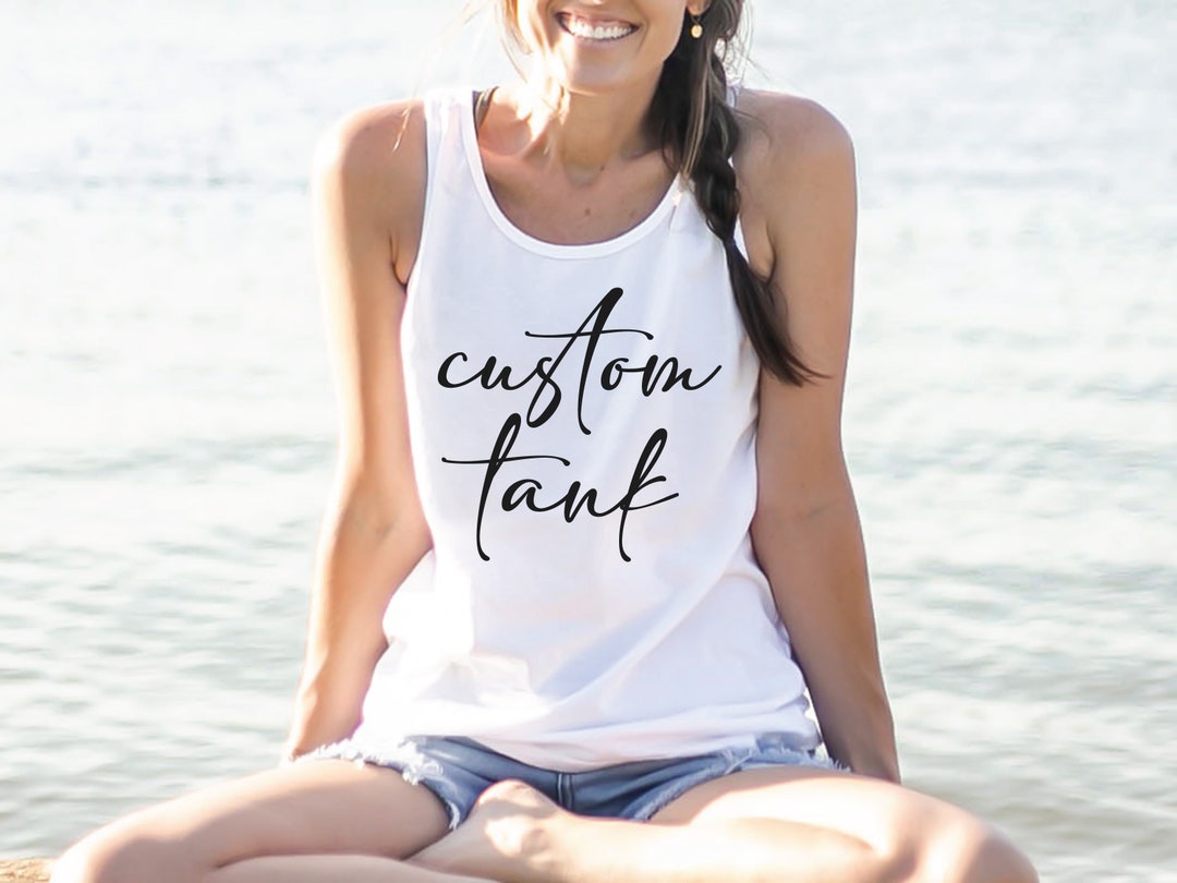 Custom Bachelorette Tanks, Custom Summer Tank, Personalized Bride Tank ...