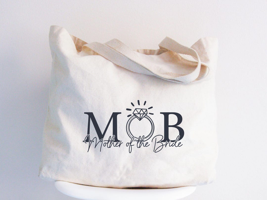Mother of the Bride Tote Bag, Mother of the Groom Bag, Mob Wedding Gift ...