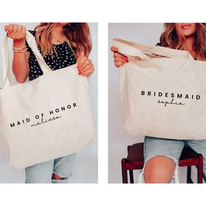 Custom Bride Tote Bags, Bachelorette Party Totes, Bridal Party Tote ...