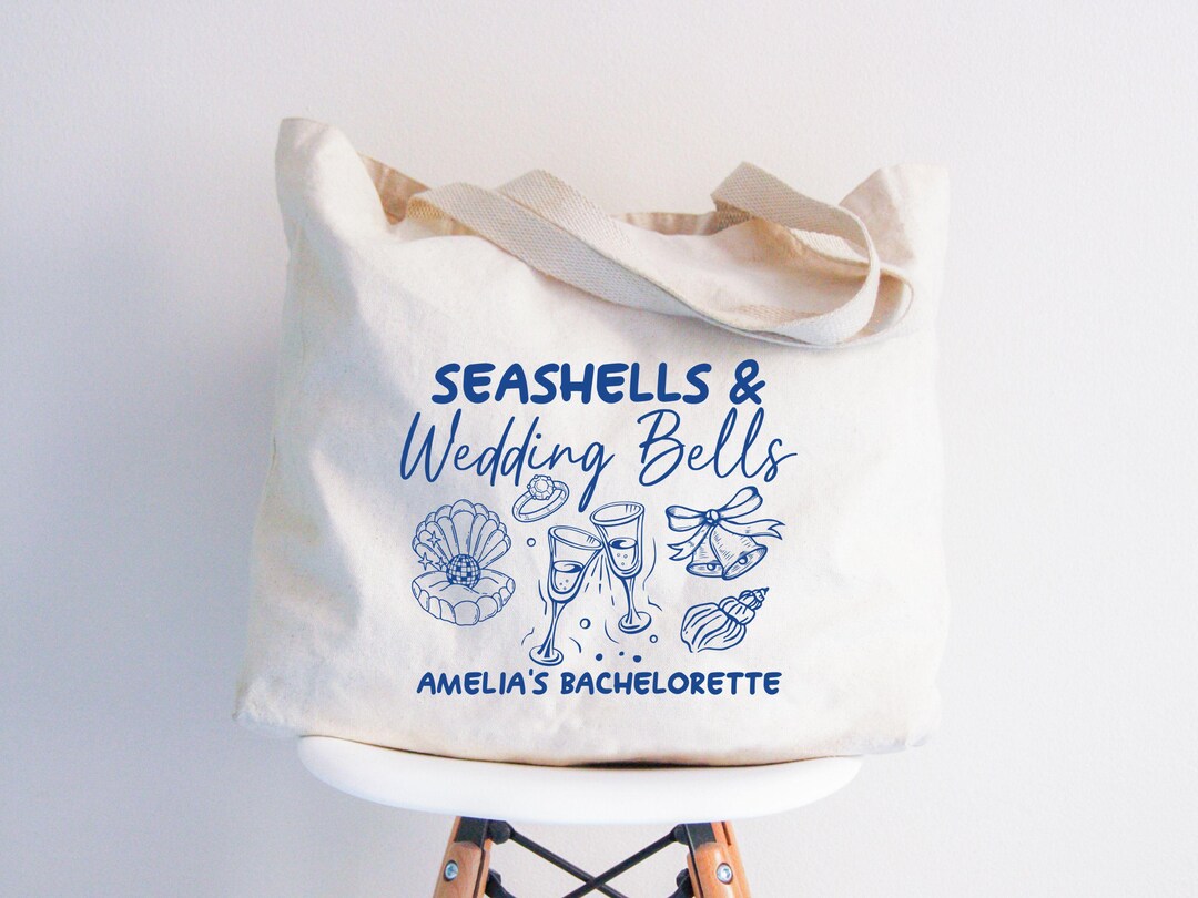 Custom Beach Bachelorette Tote Bag, Bridesmaid Gift - Etsy