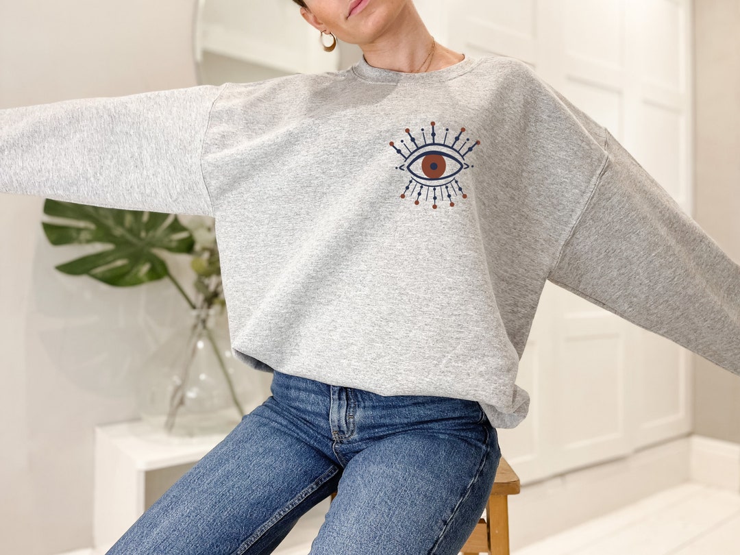 Evil Eye Sweatshirt - Evil Eye Sweater - Gift for Her - Etsy