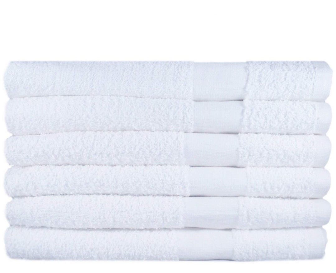 Soft Textiles Bath Towel 6 Pack 100% Cotton Ring Spun Bath Towels Set ...