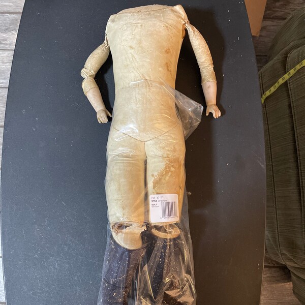 Antique Doll With Leather Body - Etsy