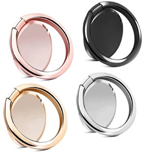 Cell Phone Grip, Round Cellphone Stand, Collapsible Finger Ring Holder ...
