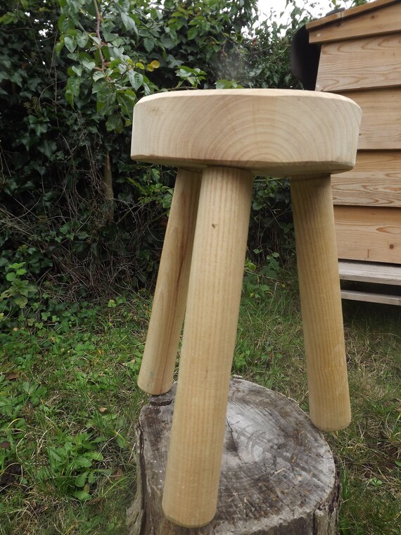 Hand made traditional three legged milking stool | Etsy