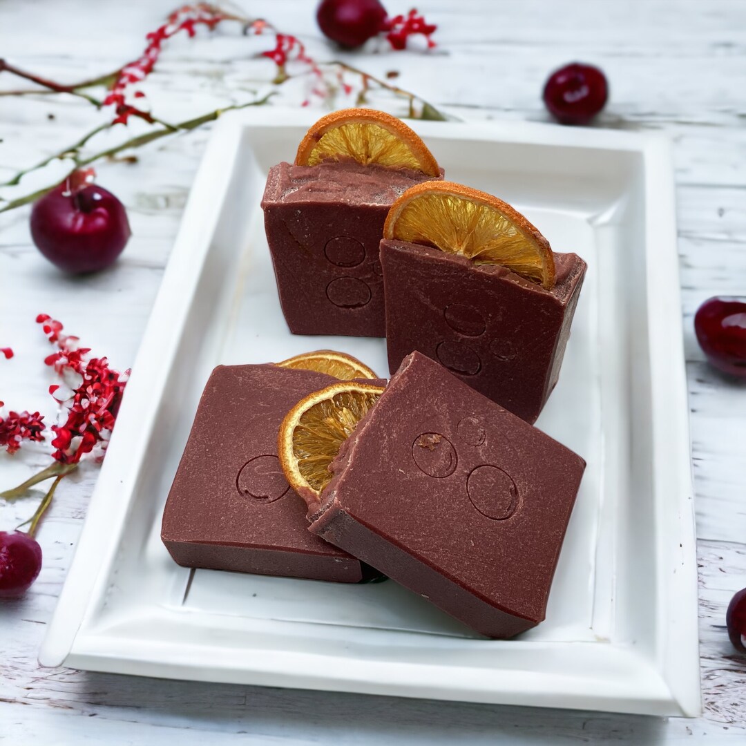 Cranberry Citrus Peel Soap-fall Spiced Bar Soaps, Autumn Vibes, Simmer ...