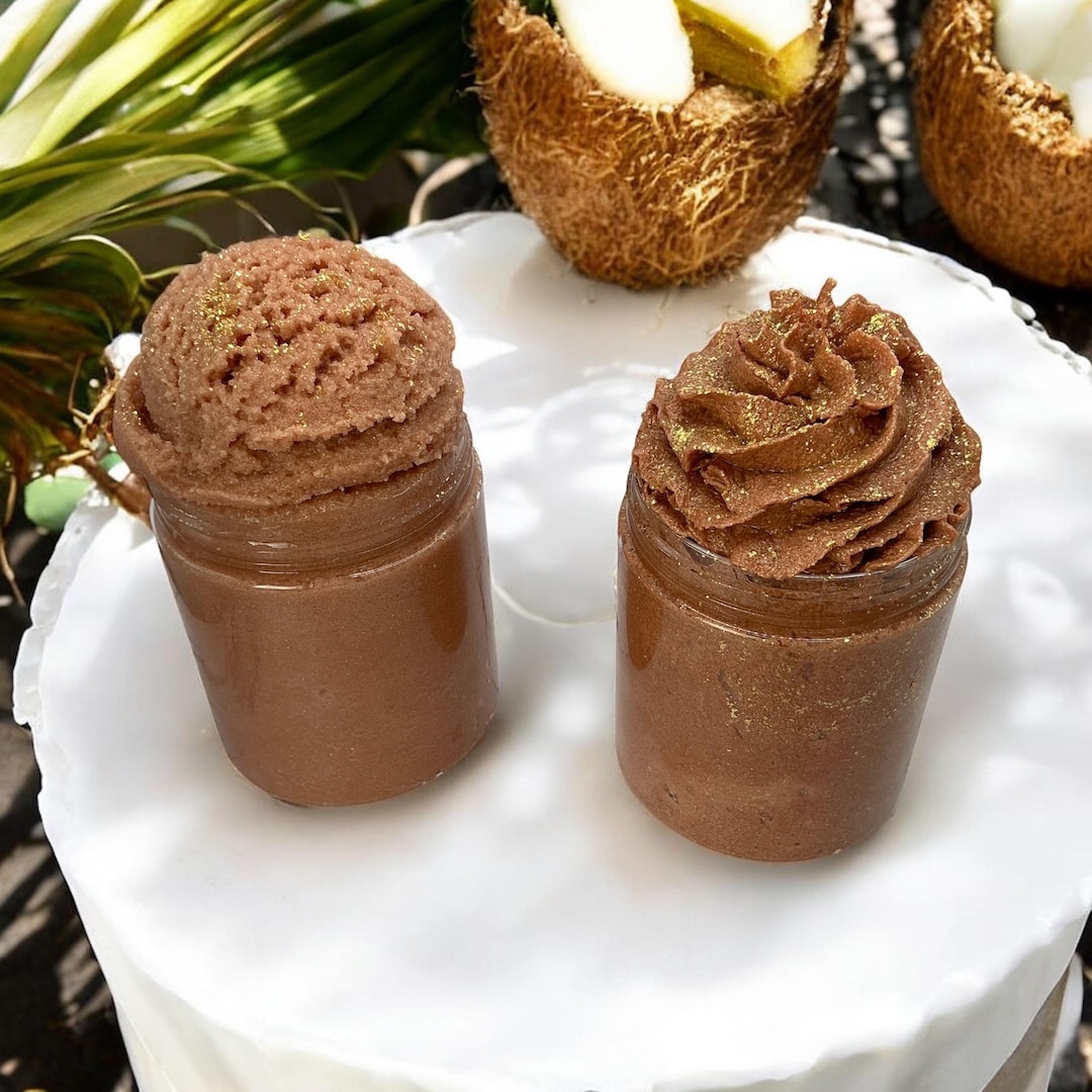 Coconut Me Crazy Sugar Scrub-tropical Coconut Scented Body Scrub, Whipped + Exfoliating Foaming ...