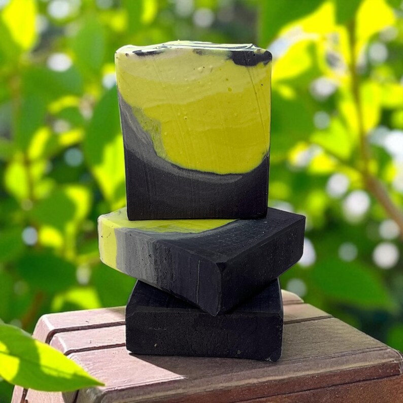 Squeeze the Day Soap-lemon Lavender Scented Bar Soaps, Citrus + Herbal ...