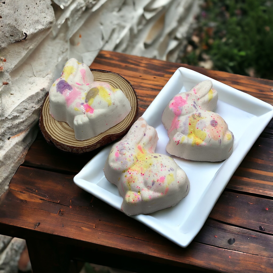 Easter Bath Bomb-easter Bunny Bath Fizzy, Spring Inspired Bath Truffle ...