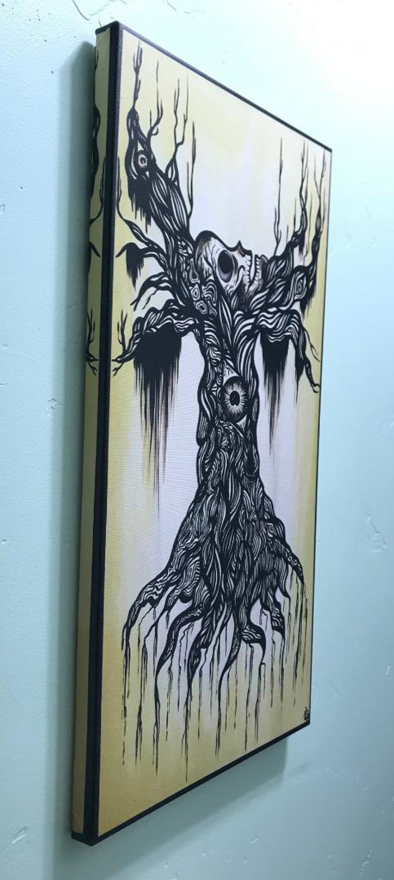 Tree of Life, Tree Painting, Skull, Skeleton, Abstract, Willow Tree - Etsy