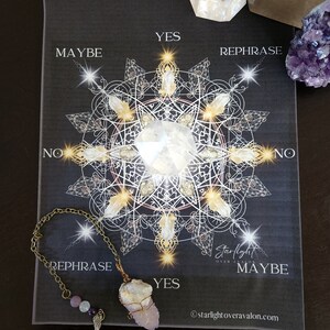 PRINTABLE PENDULUM CHART- Ritual Included-manifestation Power Grid ...
