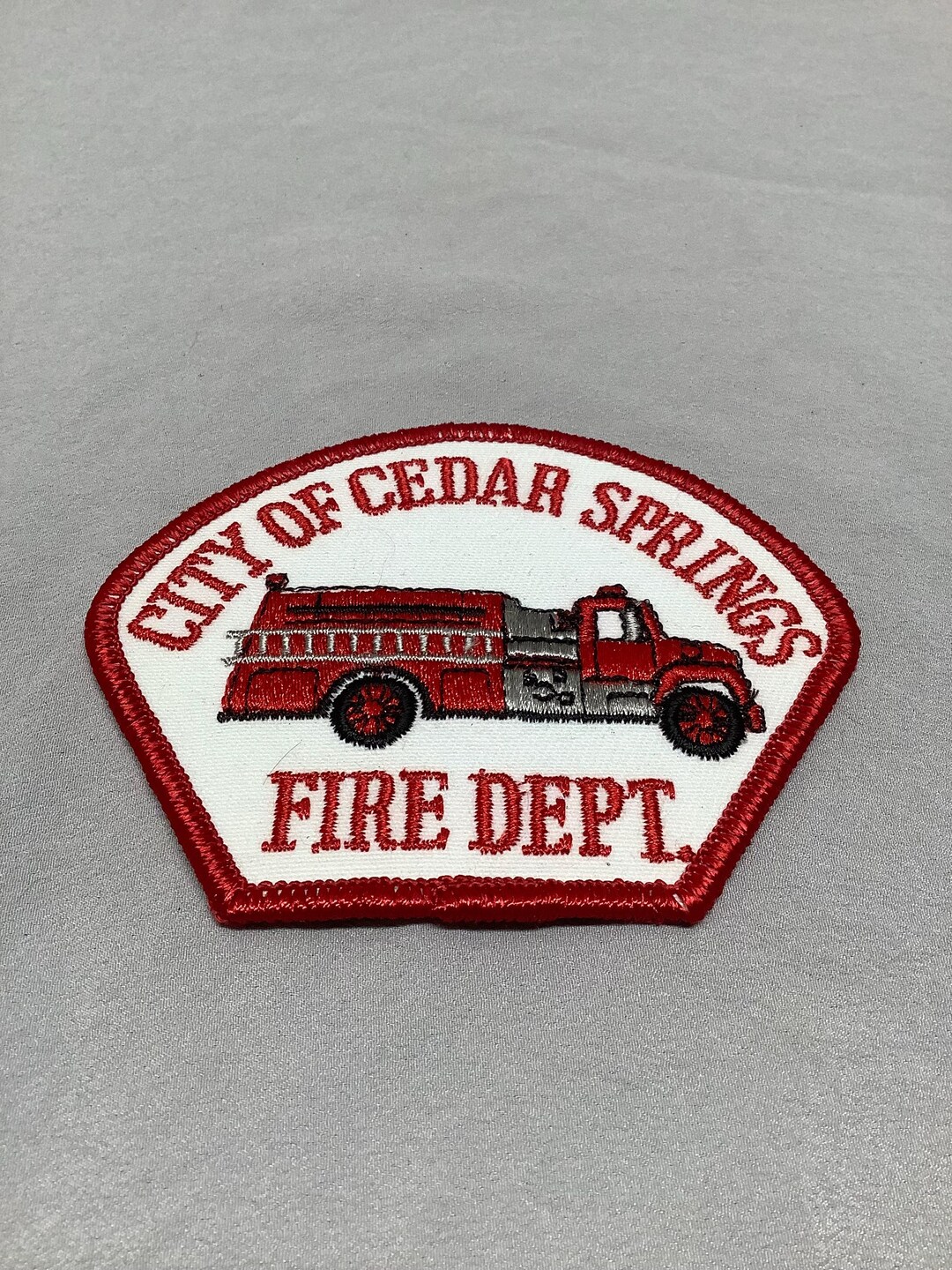 City of Cedar Springs Fire Dept Patch New Old Stock - Etsy