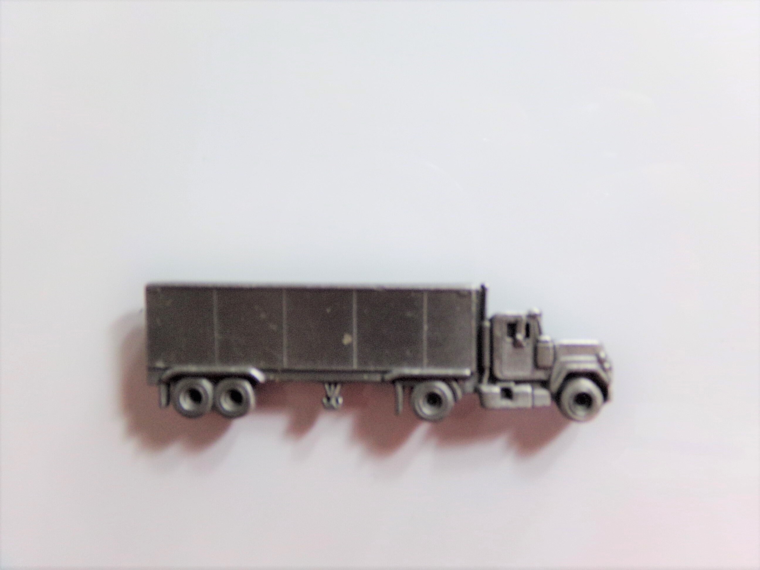 Pewter Conventional Tractor Trailer Refrigerator Magnet - Etsy