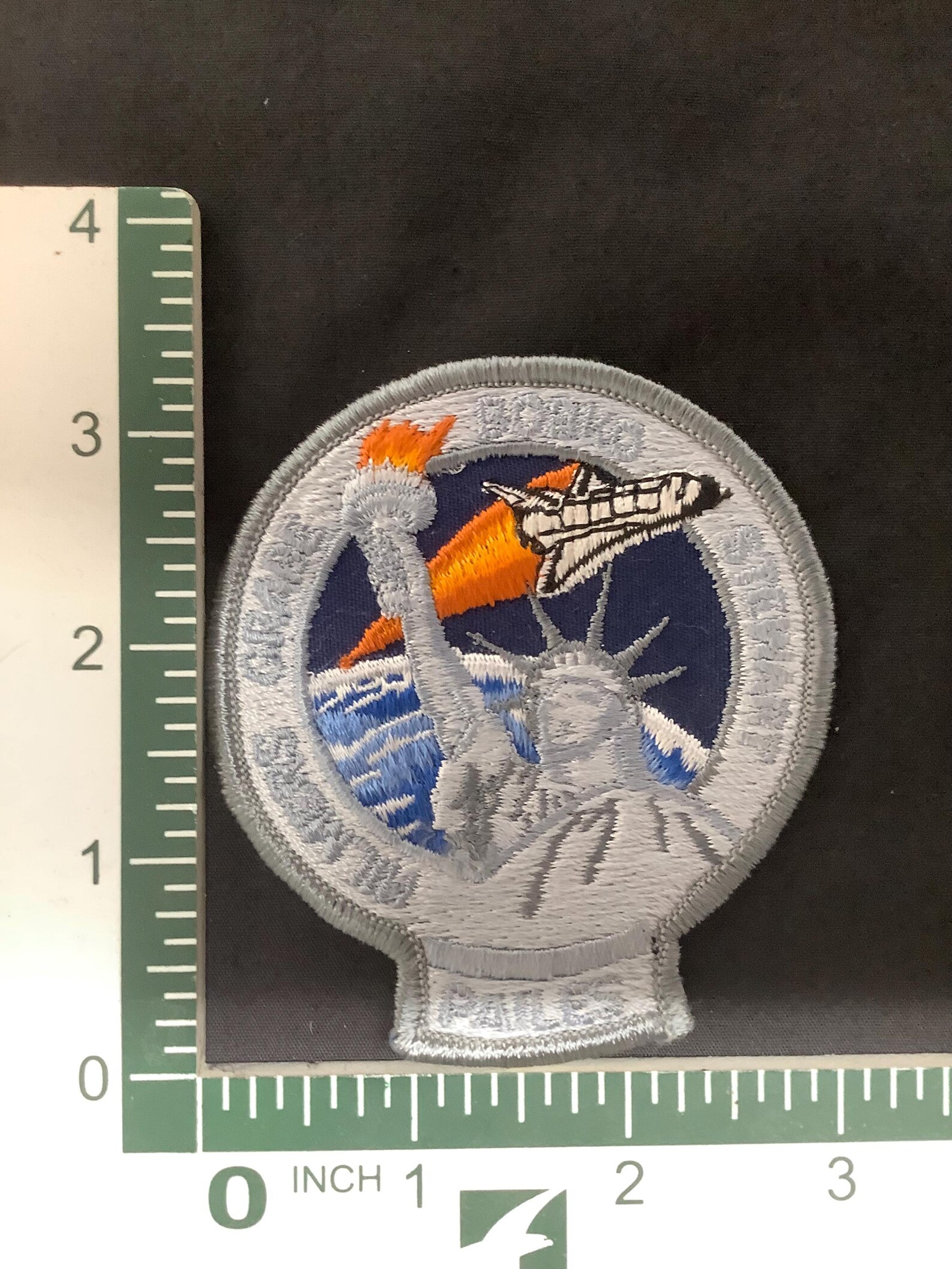 NASA Space Shuttle Mission Astronaut Patch (statue of Liberty) New Old ...