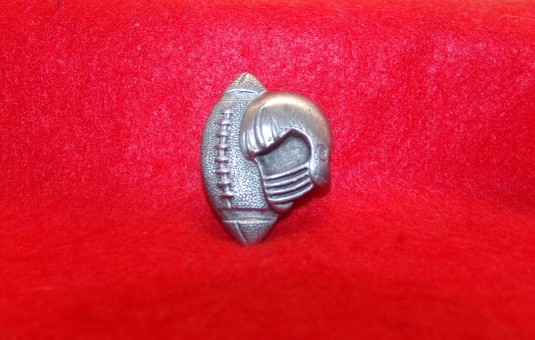 Football & Helmet Pewter Refrigerator Magnet - Etsy