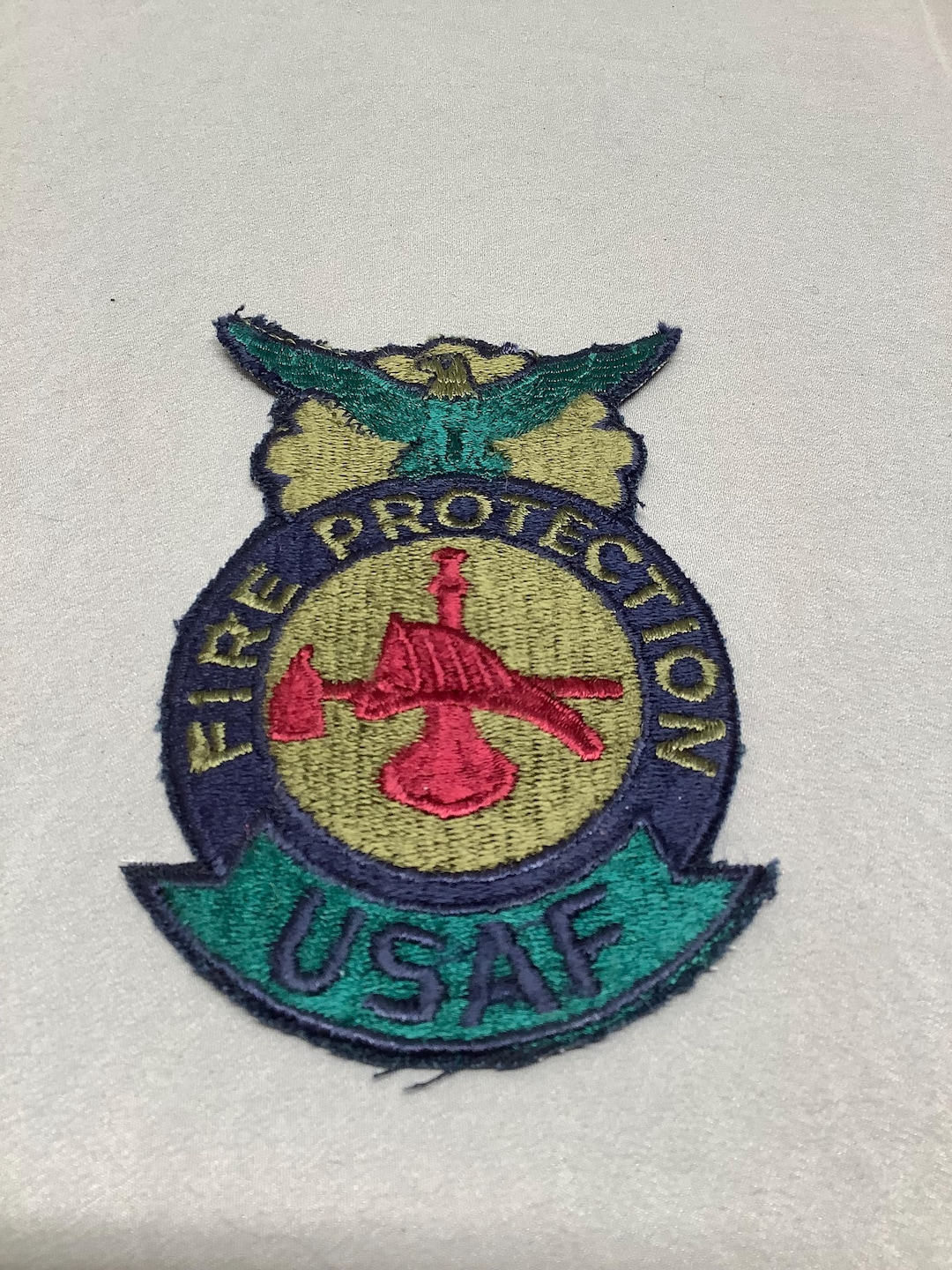 Vintage USAF Fire Protection Patch - Etsy