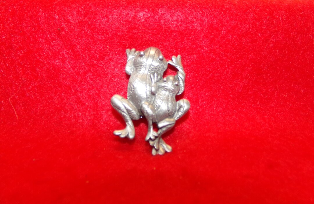 Frogs Pewter Refrigerator Magnet - Etsy