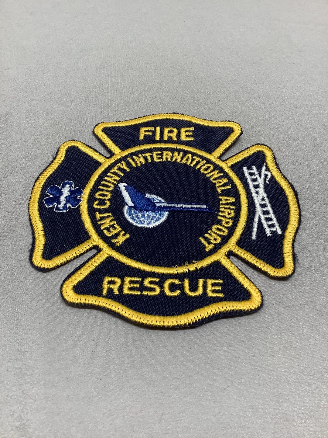Kent County International Airport Fire - Rescue Patch New Old Stock - Etsy