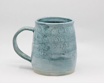 Ceramic Light Blue Mug - Etsy