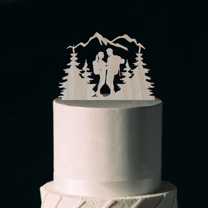 Mountain Wedding Cake Topper, Custom Cake Topper, Wedding Cake Topper ...