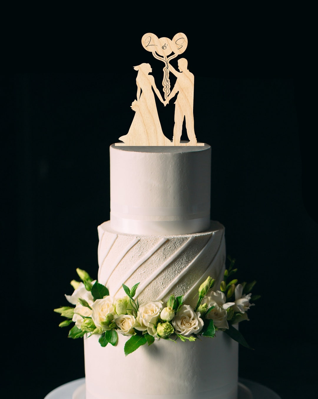 Cake Topper Couple in Love, Cake Topper Wedding, First Names, Mr and ...