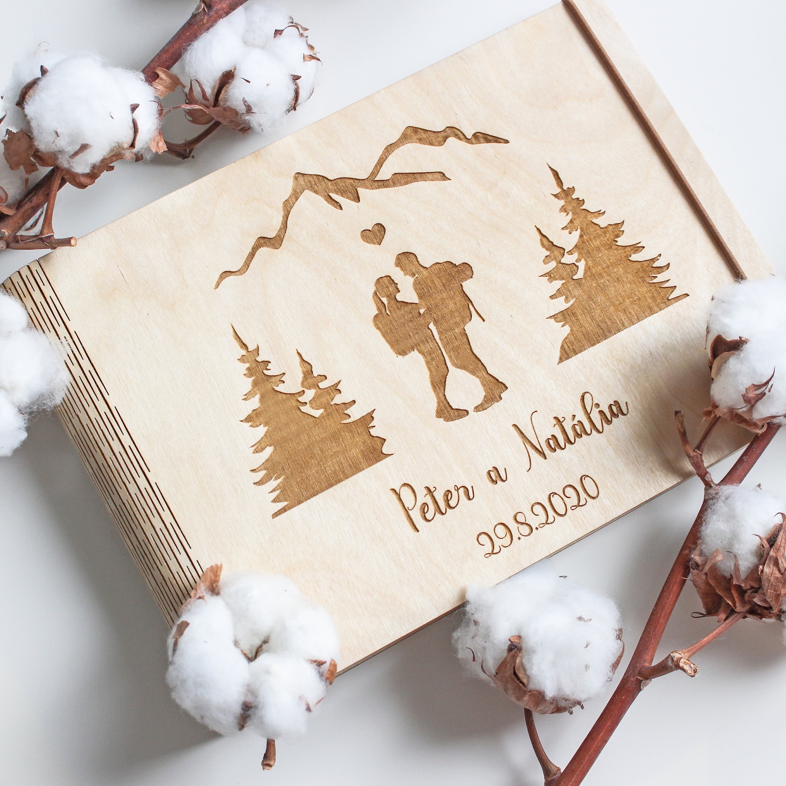 Wedding Rustic Guest Book With Mountain From Mikkiwedding - Etsy