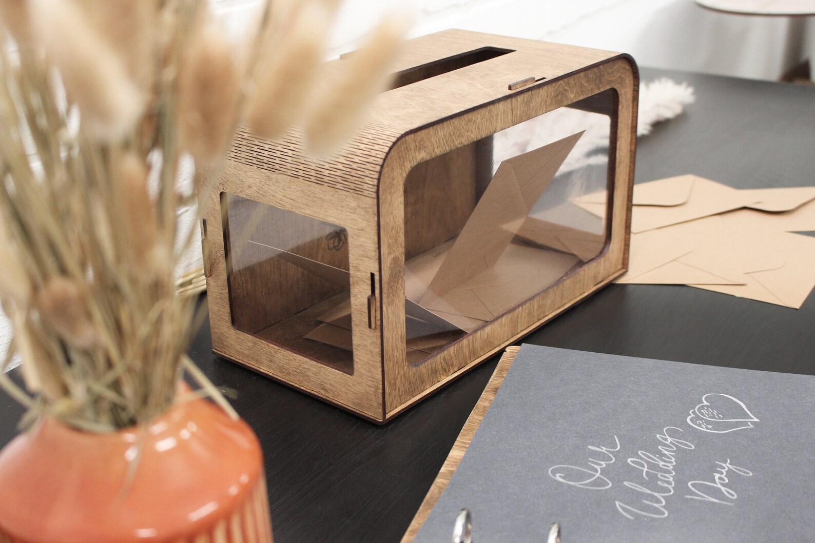 Custom Wedding Card Box Rustic Wedding Decor Boho Wedding Post - Etsy