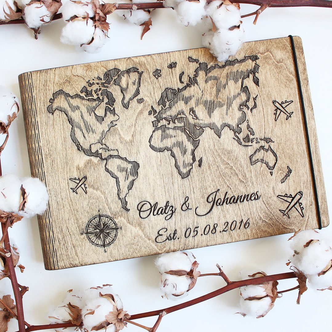 Personalized Wedding Guest Photo Book Travel, Wedding Polaroid Photo ...