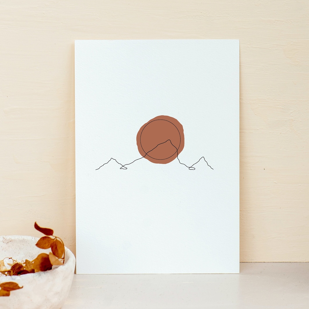 Poster 'sun' Sunrise Sunset Living Room - Etsy
