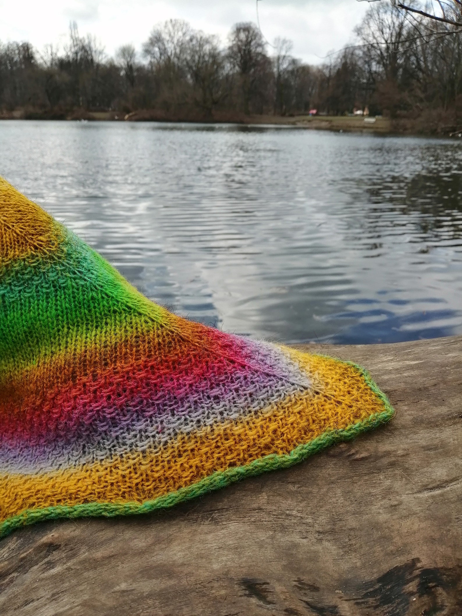 Knitted Triangle Winter Shawl, Natural Wool Wrap for Women - Etsy