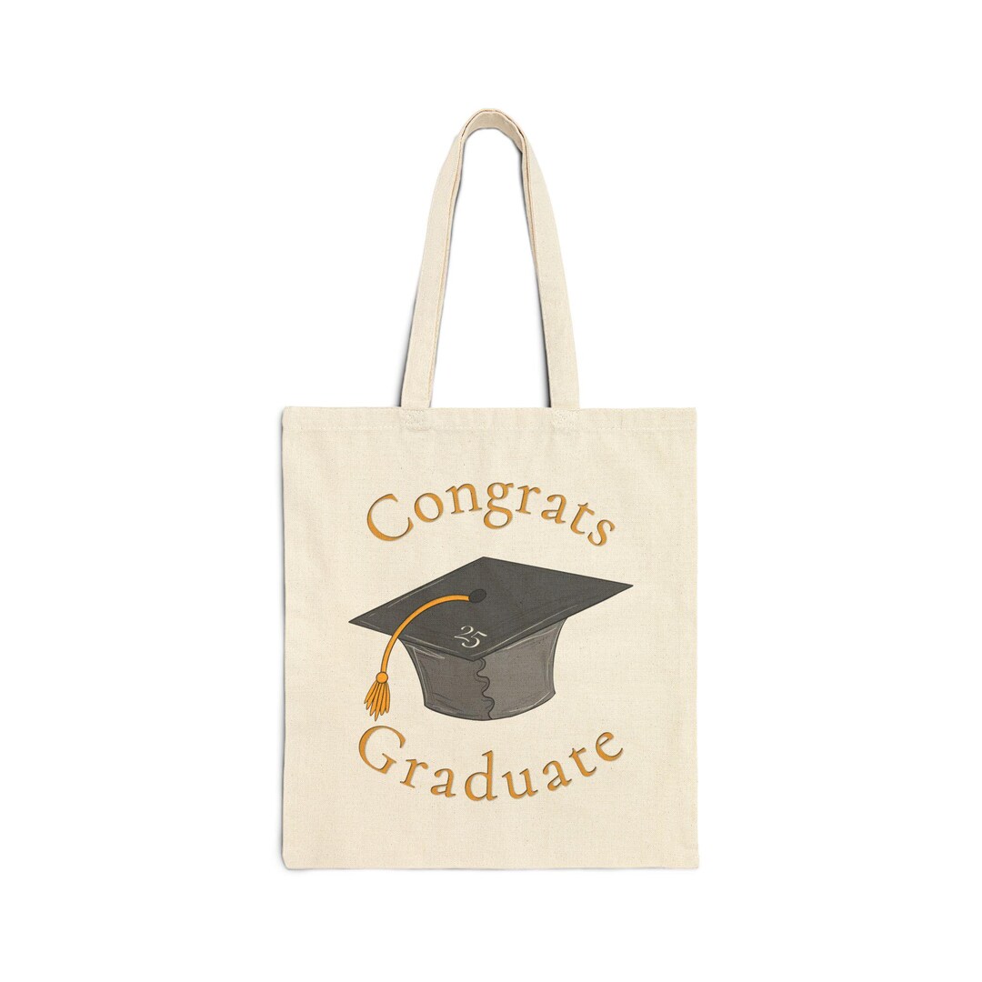 Graduation Tote Bag, College Graduation Gift, Canvas Tote Bag, Reusable ...
