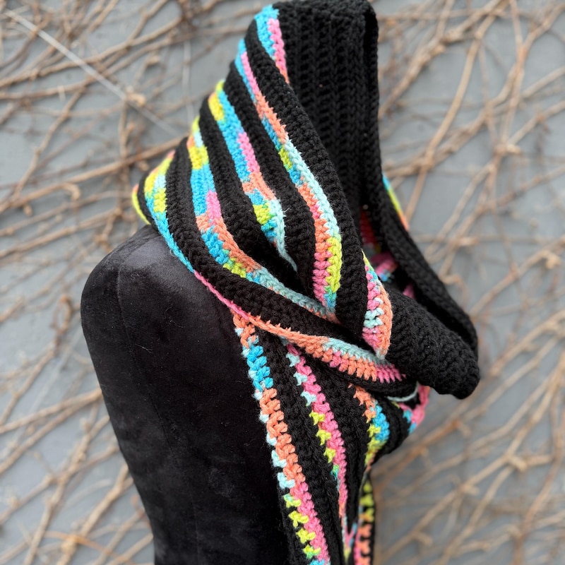 Neon Scarf - Etsy