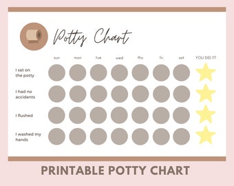 Flower Theme - Potty Training Reward Chart - Etsy