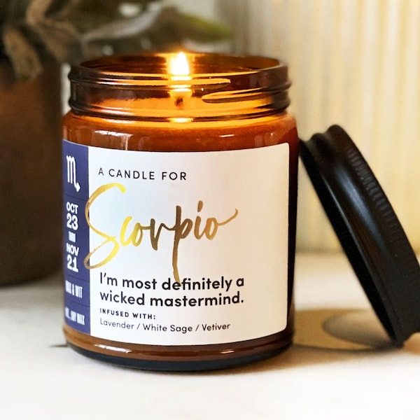 Scorpio Candle - Etsy