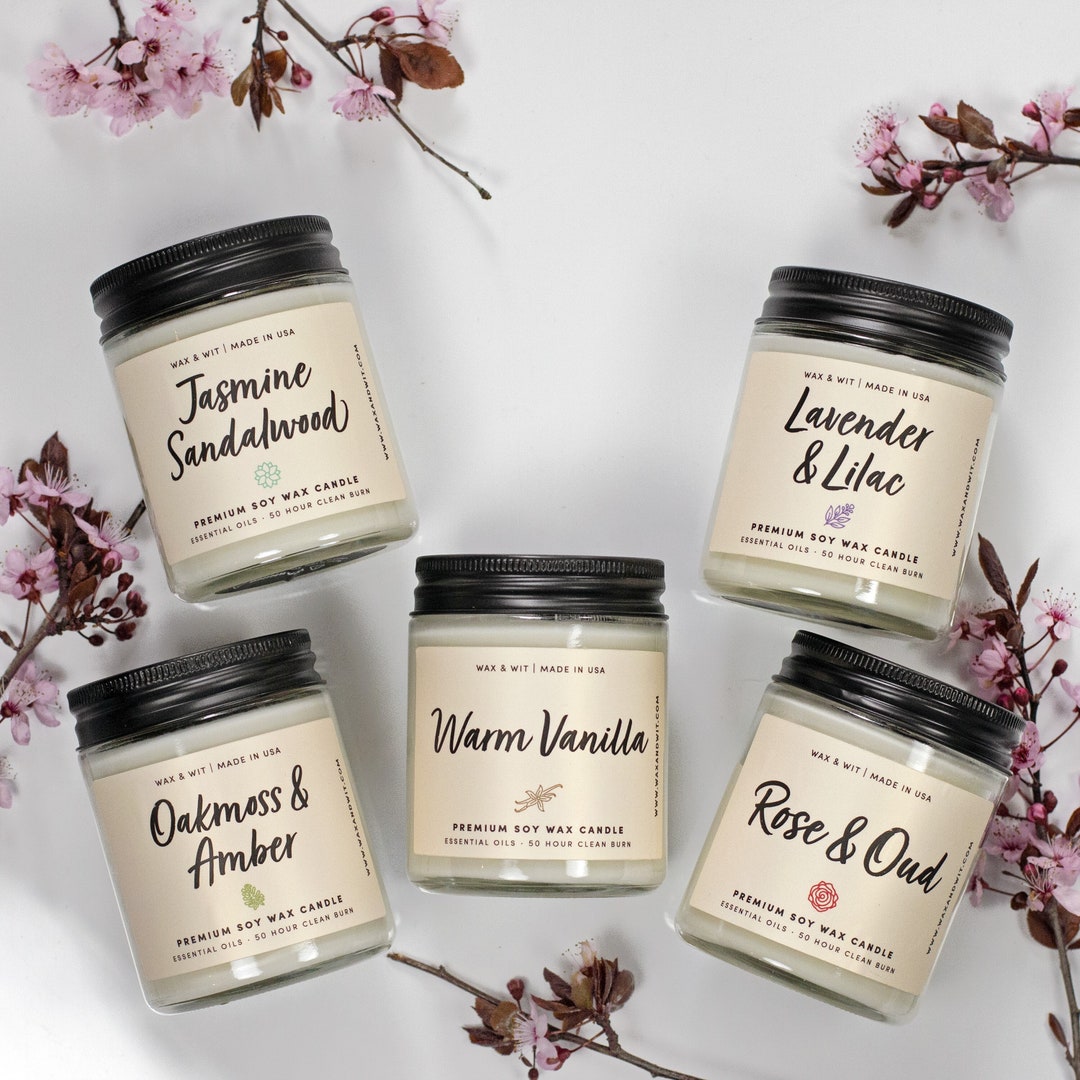 Hand Poured Candles, Scented Soy Candle, Candles for Home Scented ...
