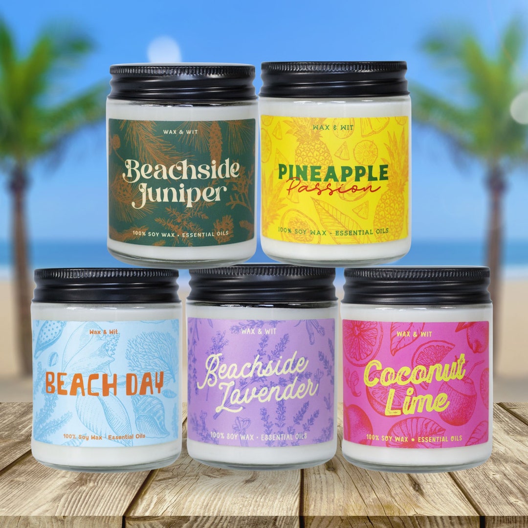 Beach Candles, Ocean Candles, Tropical Candles, Hand Poured Candles ...